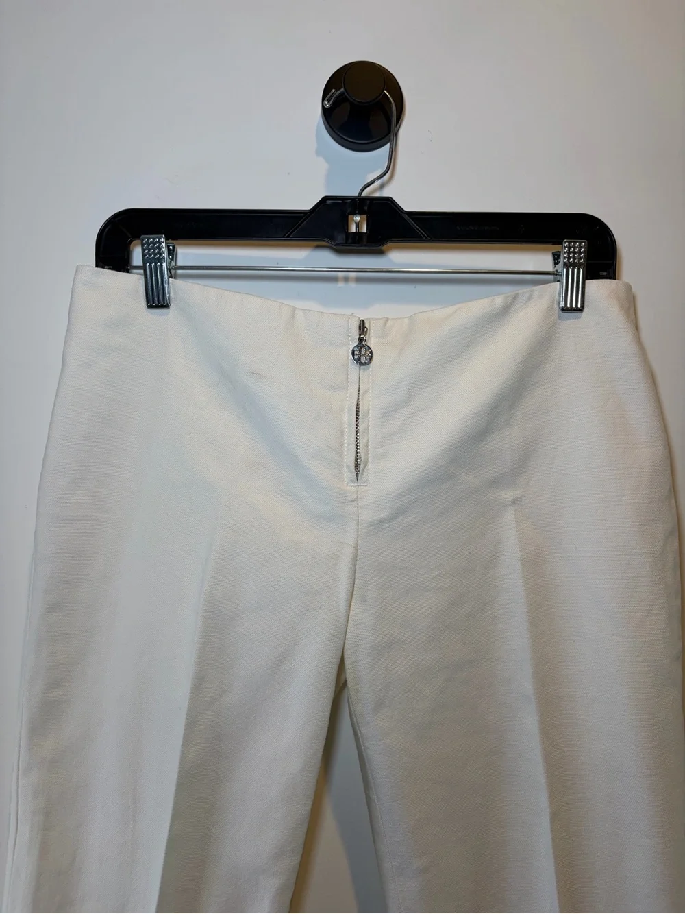 Tory Burch | Pants & Jumpsuits | Tory Burch White Cotton Flare Pants ...